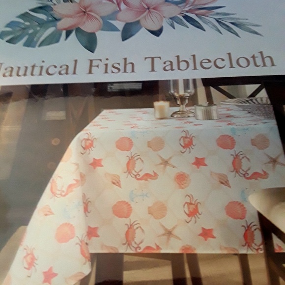Gold Coast | Dining | Nautical Fish Tablecloth 52 X 7 Gold Coast New ...